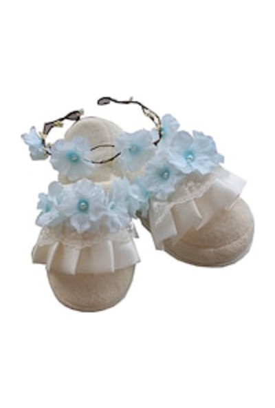 Ad Gümüş Tasarım Lohusa Terliği ve Tacı