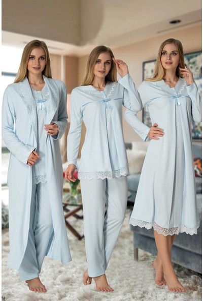 Effort Pijama 4036 Lohusa Dörtlü Takım Effort Pijama 4036 Lohusa Dörtlü Takım