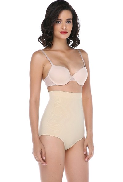 Mycey Toparlayıcı Külot Korse Ekru