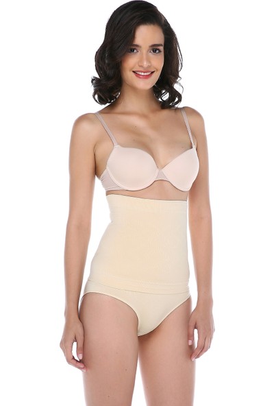 Mycey Toparlayıcı Bel Korsesi Ekru