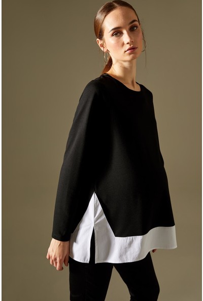 Defacto Hamile Renk Bloklu Sweatshirt T9701AZ21SP