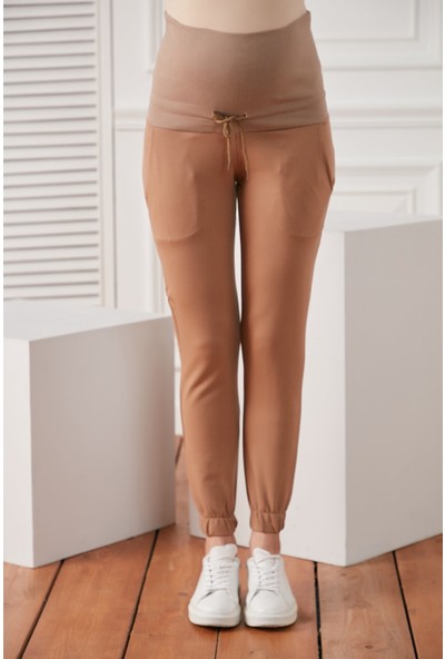 Görsin Hamile Gör&sin Paçası Lastikli Vizon Hamile Eşofman