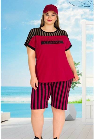 Modaicimde Kadın Büyük Beden Şort Takım