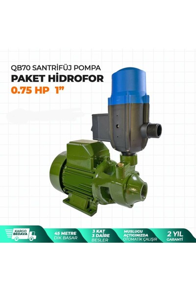 Staxx Power QB70 Santrifüj Otomatik Pompa Paket Hidrofor 0,75 Hp 1 Staxx Power QB70 Santrifüj Otomatik Pompa Paket Hidrofor 0,75 Hp 1