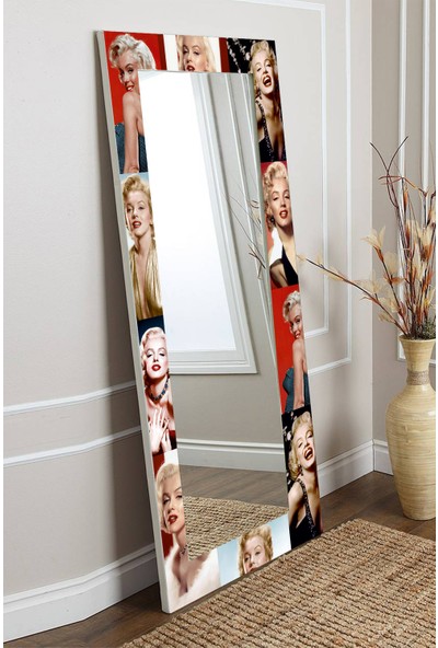 Hediyeler Kapında Renkli Marilyn Monroe Boy Aynası 150X60CM Hediyeler Kapında Renkli Marilyn Monroe Boy Aynası 150X60CM