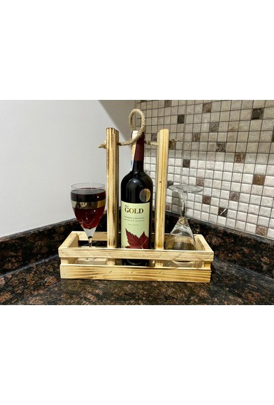 Şeref Ticaret Dekoratif Ahşap Tek Şişelik Şarap Standı Şeref Ticaret Dekoratif Ahşap Tek Şişelik Şarap Standı