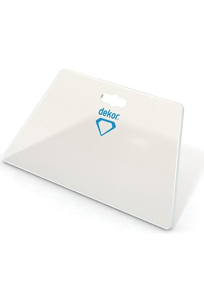 Dekor Şeffaf Geniş Ispatula