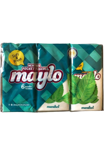 Maylo Kağıt Mendil Menthol 6'lı Maylo Kağıt Mendil Menthol 6'lı