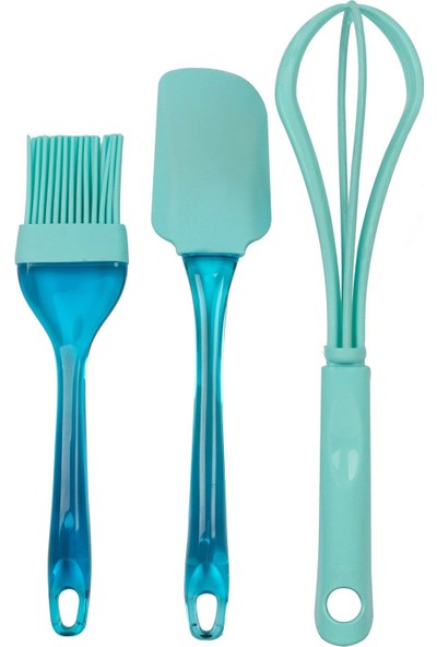 Okyanus Home Turkuaz Silikon 3'lü Set