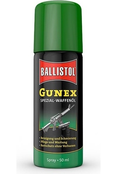 Ballistol Gunex 50 ml Sprey Sılah Bakım Yağı Bey Av Ballistol Gunex 50 ml Sprey Sılah Bakım Yağı Bey Av