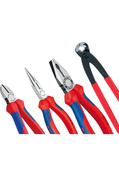 Knipex 4'lü Set Kargaburun, Pense, Yankeski, Kerpeteni Knipex 4'lü Set Kargaburun, Pense, Yankeski, Kerpeteni