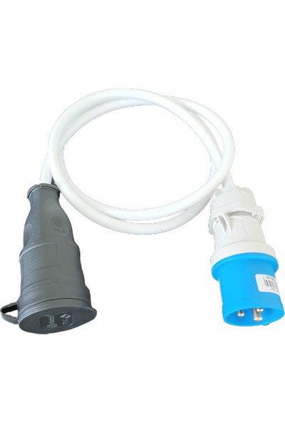 KB HAN Karavan Enerji Kablosu 3/16A Fiş + Kauçuk Uzatma Priz KB HAN Karavan Enerji Kablosu 3/16A Fiş + Kauçuk Uzatma Priz