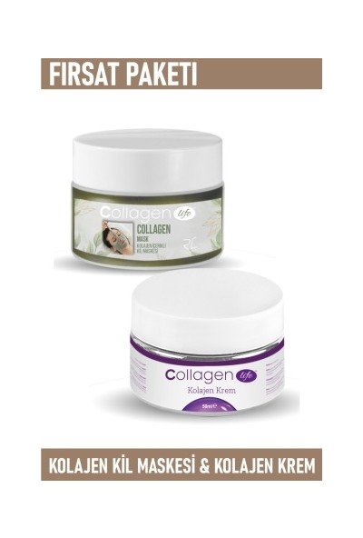 Rc Cosmetics Collagen Lıfe Kolajen Kil Maskesi 125GR&GÖZENEK Sıkılaştırıcı Kolajen Krem 50ML Rc Cosmetics Collagen Lıfe Kolajen Kil Maskesi 125GR&GÖZENEK Sıkılaştırıcı Kolajen Krem 50ML