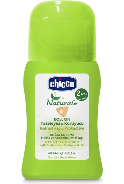 Chicco Tazeleyici ve Koruyucu Roll On 2 Ay+ 60ML Chicco Tazeleyici ve Koruyucu Roll On 2 Ay+ 60ML