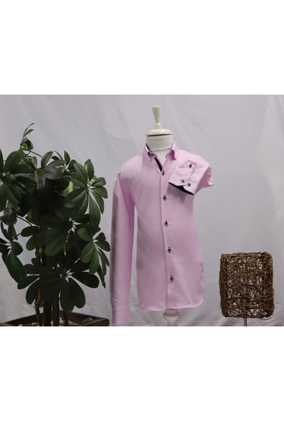 Fitmens Şık Pembe Erkek Çocuk Oxford Gömlek Fitmens Şık Pembe Erkek Çocuk Oxford Gömlek