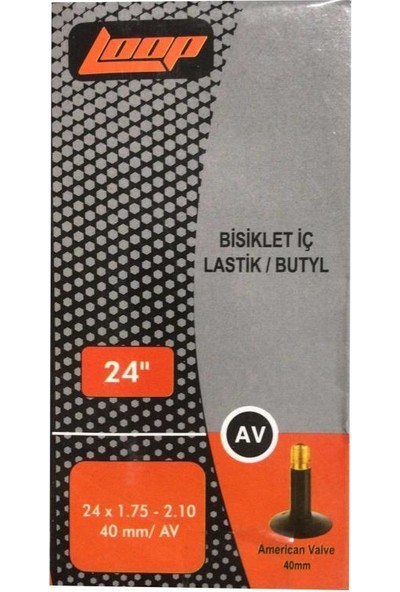 Loop 24X1.75 - 2.10 Arası Bisiklet Iç Lastik 24 Inc Loop 24X1.75 - 2.10 Arası Bisiklet Iç Lastik 24 Inc