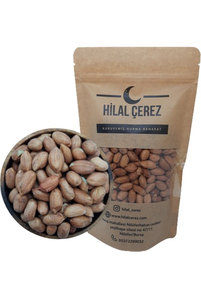 Hilal Çerez Çiğ Yer Fıstığı Duble İri Boy Osmaniye