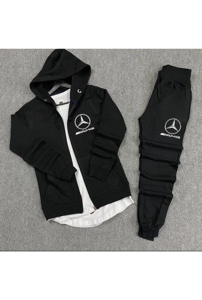 Amor Man Kapüşonlu Tam Fermuarlı Mercedes Baskılı Içi Komple Pamuk Erkek Eşofman Takımı Amor Man Kapüşonlu Tam Fermuarlı Mercedes Baskılı Içi Komple Pamuk Erkek Eşofman Takımı