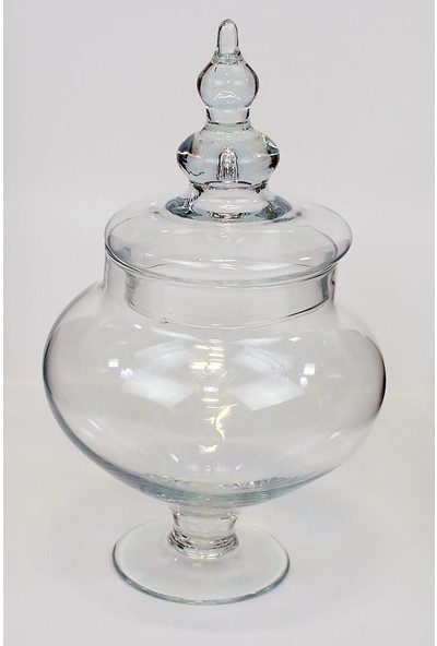 By Hanedan Cam Drajelik Ayaklı Kapaklı Şekerlik