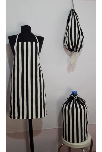 Sıla Fashion Yetişkin Mutfak Önlüğü ve Aksesuar Seti 3 Parça