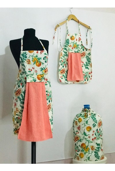 Sıla Fashion Havlulu Anne Çocuk Mutfak Önlüğü ve Aksesuar Seti 7 Parça Sıla Fashion Havlulu Anne Çocuk Mutfak Önlüğü ve Aksesuar Seti 7 Parça