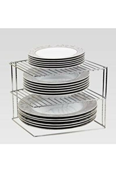 İndirim Hareketi Dolap İçi Tabak Düzenleyici 3 Katlı Tabaklık Raf