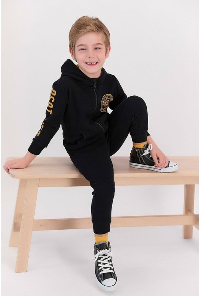 U.S. Polo Assn. 925-G Erkek Çocuk Fermuarlı Eşofman Takımı