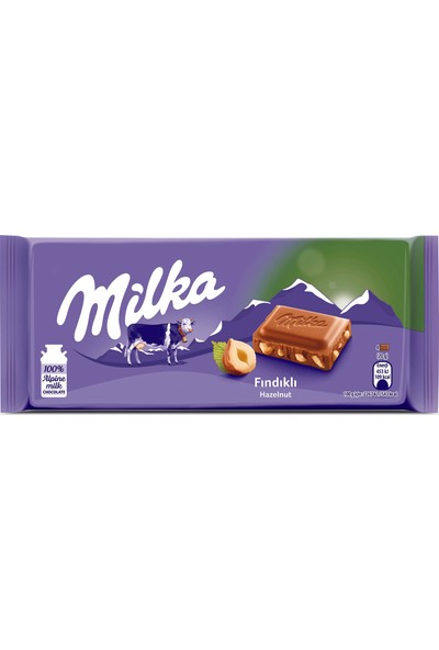 Milka Tablet Fındıklı Çikolata 80 gr 25'li Milka Tablet Fındıklı Çikolata 80 gr 25'li