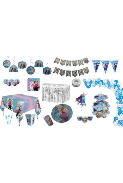 Bakbinevar Frozen Doğum Günü Parti Seti Lüx 16 Kişilik Bakbinevar Frozen Doğum Günü Parti Seti Lüx 16 Kişilik