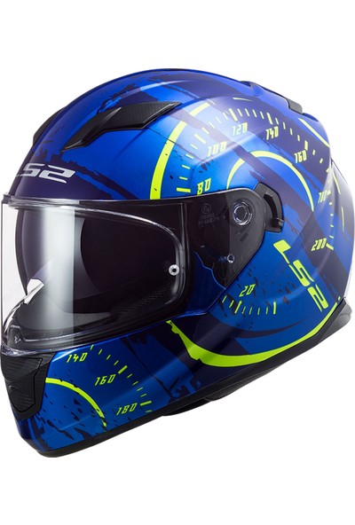 Ls2 Stream Evo Tacho Mavi-Neon Sarı Kask Ls2 Stream Evo Tacho Mavi-Neon Sarı Kask