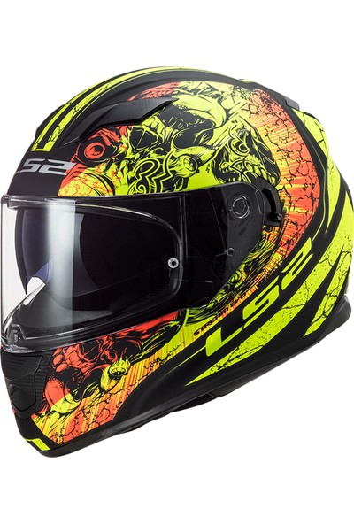 Ls2 Stream Evo Throne Mat Siyah-Neon Sarı Kask Ls2 Stream Evo Throne Mat Siyah-Neon Sarı Kask