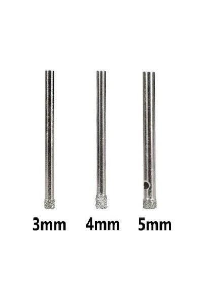 Depolife Mermer Granit Fayans Cam Yuvarlak Delme Pancı 3mm 4mm 5mm Elmas Uç Delik Açma Matkap Karot 3 Parça Depolife Mermer Granit Fayans Cam Yuvarlak Delme Pancı 3mm 4mm 5mm Elmas Uç Delik Açma Matkap Karot 3 Parça