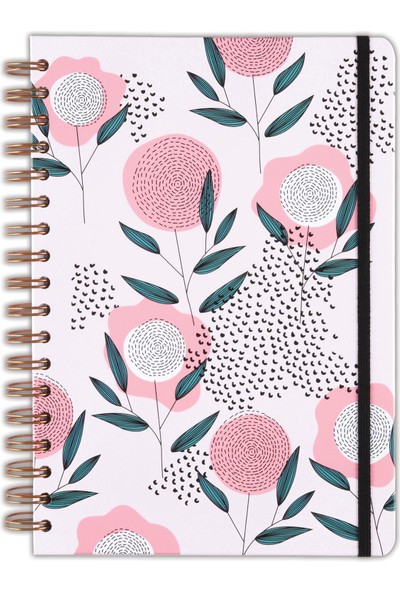 Matt Notebook Lastikli Spiralli Sert Kapak Çizgili Not Defteri 17 x 24 cm Matt Notebook Lastikli Spiralli Sert Kapak Çizgili Not Defteri 17 x 24 cm