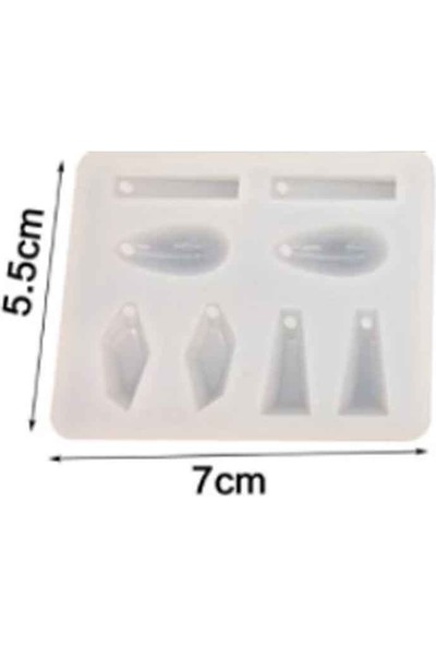 TT Tahtakale Toptancıları Epoksi Silikon Kalıp Küpe Takı Kalıbı 8'li 5.5 x 7 cm TT Tahtakale Toptancıları Epoksi Silikon Kalıp Küpe Takı Kalıbı 8'li 5.5 x 7 cm