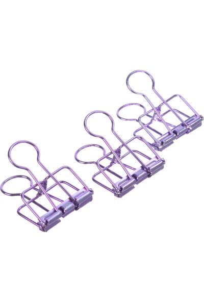 Vox Art Metal Kağıt Klipsi Mor 5 x 9,5 cm 3'lü