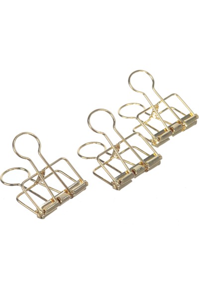 Vox Art Metal Kağıt Klipsi Gold 3,5 x 6 cm 3'lü
