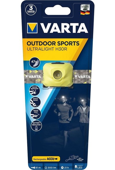 Varta 18631 Outdoor Sports Ultralight H30R Kafa Feneri Varta 18631 Outdoor Sports Ultralight H30R Kafa Feneri