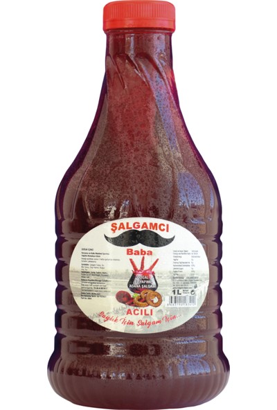 Şalgamcı Baba 1 L Acılı Havuç Taneli Doğal Katkısız Şalgam Suyu Şalgamcı Baba 1 L Acılı Havuç Taneli Doğal Katkısız Şalgam Suyu