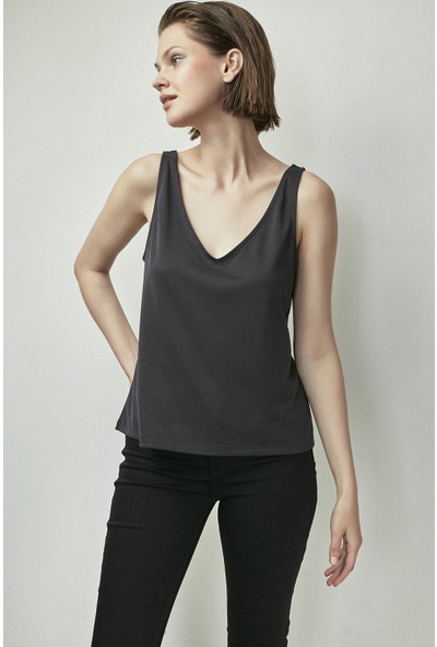 Penti Siyah Cupro V Neck Atlet Penti Siyah Cupro V Neck Atlet