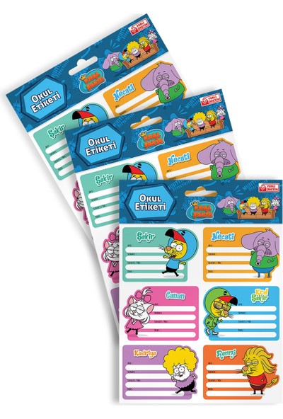 Artikel ETK-021 Kral Şakir Okul Etiketi Seti-5 36 Adet Artikel ETK-021 Kral Şakir Okul Etiketi Seti-5 36 Adet