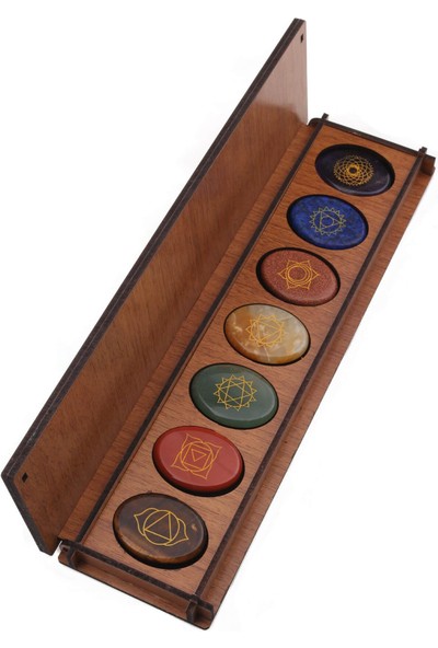 Dünya Doğal Taş 7'li Çakra Doğal Taş Seti - KT0485 Dünya Doğal Taş 7'li Çakra Doğal Taş Seti - KT0485