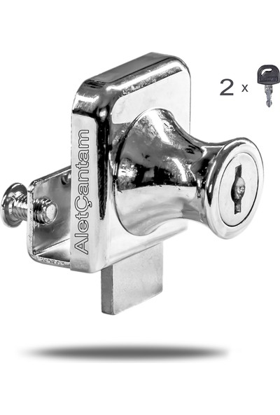 407 Dolap Kilidi Cam Kapak Kilit ( Tek Kapak )