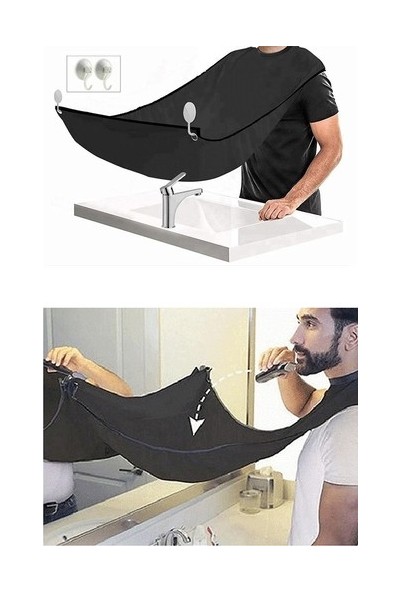 Uniquem Pratik Sakal Kesme Örtüsü Saç Sakal Tıraş Önlüğü