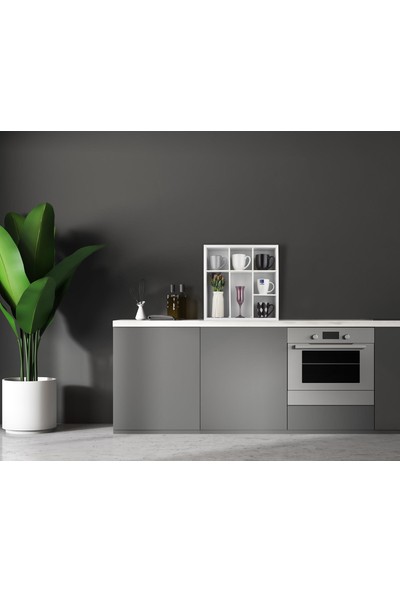 Vip Home Hediyelik Kupa ve Fincan Rafı Kullanışlı Şık Tasarım