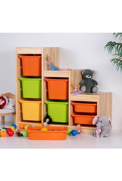Vip Home 8 Plastik Çekmeceli , Oyuncak Dolabı