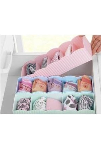 Decobella Organizer Çekmece Içi Çorap Kravat Aksesuar Düzenleyici 5 Bölmeli