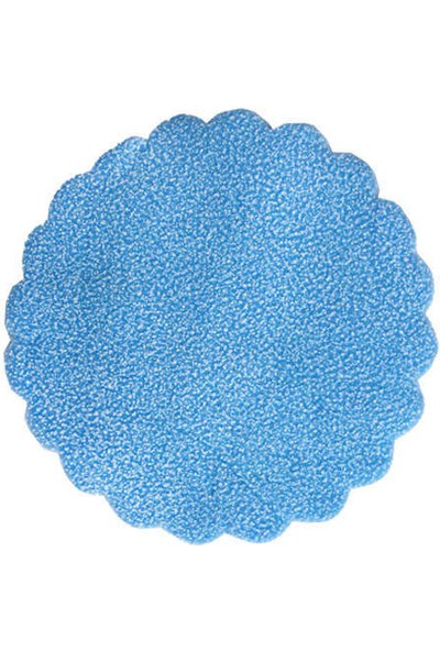 Eminönü Toptancı Karlı Organze Hazır Kesilmiş Tül 18 cm - 100 Adet Mavi