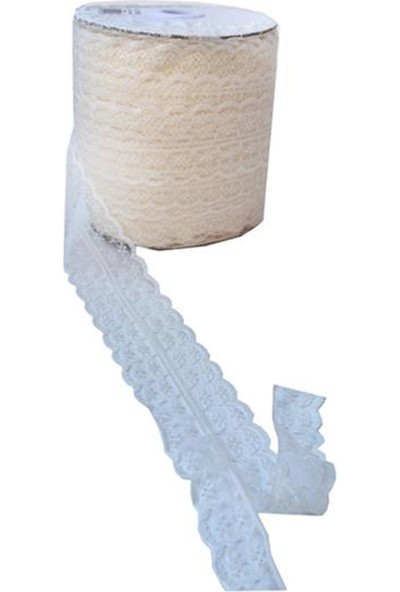 Eminönü Toptancı Kurdela Dantelli Çift 2 Katlı 5 cm - 10 Metre Krem Eminönü Toptancı Kurdela Dantelli Çift 2 Katlı 5 cm - 10 Metre Krem