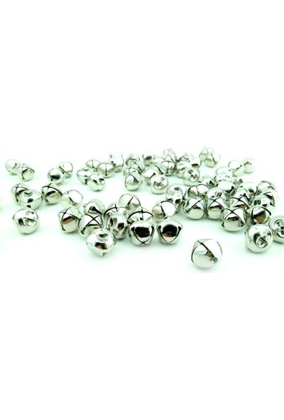 Eminönü Toptancı Metal Çıngırak Zil - 50 Adet Gümüş Eminönü Toptancı Metal Çıngırak Zil - 50 Adet Gümüş