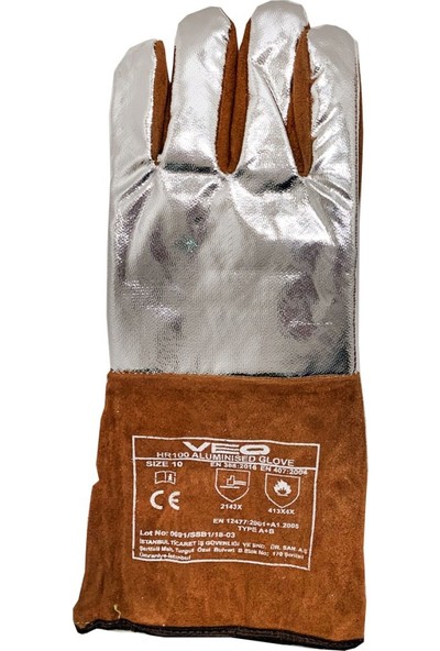 Ssm Veo Alüminize Hr 100 Isıya Dayanıklı Yanmaz Eldiven Ssm Veo Alüminize Hr 100 Isıya Dayanıklı Yanmaz Eldiven